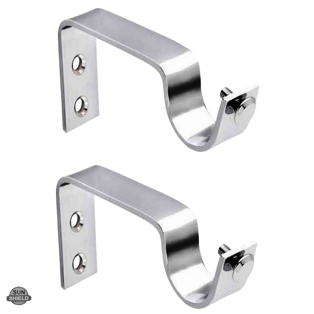 Steel / Aluminum Center Support | Curtain Rod Support – Sun Shield